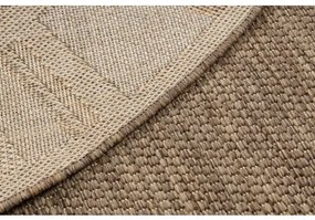 Dywany Luszczow Kusový koberec kulatý SISAL FLOORLUX 20195 káva, mais Rozměr koberce: 200 cm KRUH