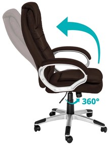 Šéfovská kancelářská židle RELAX ve více barvách - hnědá