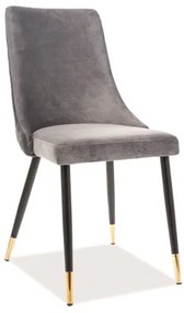 Jídelní židle Polly (šedá + černá). 1050726