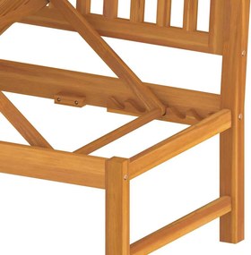 vidaxL Válenda s krémovou poduškou 200 x 60 x 75 cm masivní akácie 312144