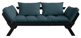 sofa BEBOP by Karup - 75*180 cm black (černá) + futon petrol blue 757