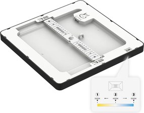 Stropní LED svítidlo Evora Square, 1x LED 24w, 3000-6000k, 3CCT, b