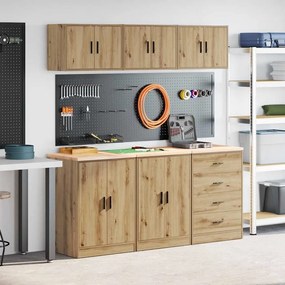 Garážové skříně 6 ks dub artisan kompozitní dřevo 3328349