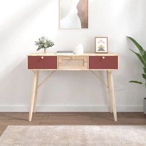 Konzolový stolek se zásuvkami 105 x 30 x 75 cm kompozitní dřevo
