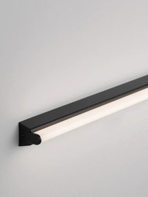 Matně černé hliníkové LED nástěnné svítidlo Endo – Nova Luce