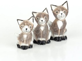 Dřevěné sošky kočky 9,10,11cm