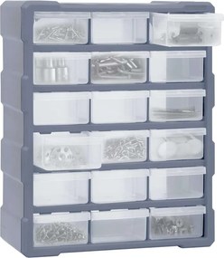 Organizér s 18 středně velkými zásuvkami 38 x 16 x 47 cm 149598