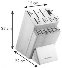 Blok NOBLESSE pro 14 nožů, nůžky na drůbež / ocílku