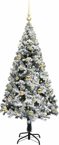 Umělý vánoční stromeček Bílá 150 cm PVC, ocel a plast 3396953