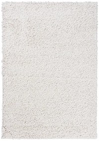 Kusový shaggy koberec jednobarevný SOHO P113A bílý Rozměr: 70x300 cm