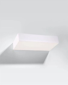 Nástěnné svítidlo Taugan, 1x bílé keramické stínidlo