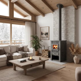 PRO-TERMO Krbová kamna ALPINA CERAMIC - černá