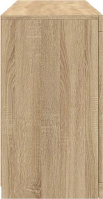 Příborník s LED osvětlením dub sonoma 123 x 37 x 67 cm 3209060