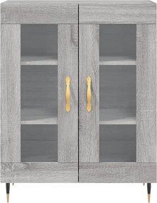 vidaXL Skříň highboard 69,5 x 34 x 180 cm kompozitní dřevo [3195716] Barva: bílá s vysokým leskem