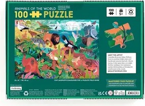 Mudpuppy Puzzle Zvířata světa / 100 dílků / od 5 let