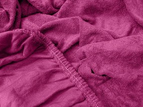 Froté prostěradlo EXCLUSIVE purpurové 90 x 200 cm