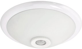 ECOLIGHT LED stropní svítidlo 2xE27 s pohybovým senzorem - sklo