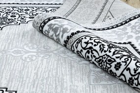 Dywany Łuszczów, AKCE: 80x150 cm Kusový koberec Gloss 8490 52 Ornament ivory/grey, šedá, chodba / předsíň