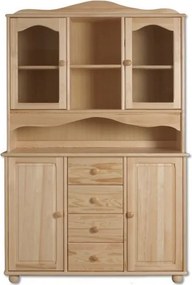 Casarredo - Komfort nábytek Kredenc WK-103 masiv | barva: moření dub