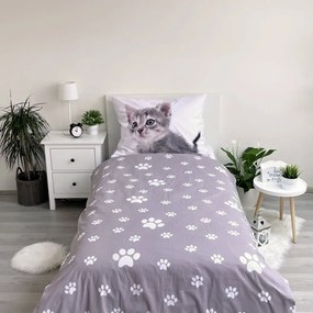 Bavlněné ložní povlečení Roztomilá koťátka - 100% bavlna - 70x90 cm + 140x200 cm