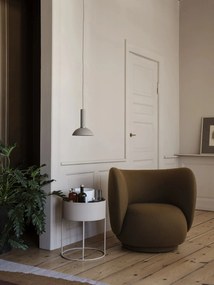 Ferm Living Stojan na květináč Round Cashmere, béžová barva, kov