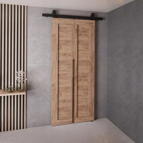 Skládací posuvné dveře QUDIO M1 dub Craft zlatý 70