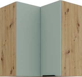 ARIA st | horní kuchyňská skříňka 60x60 GN-72 2F (90°) rohová s policemi | 60x60 cm | artisan/aquamarine