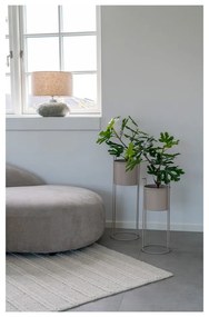 Khaki keramická stolní lampa s textilním stínidlem (výška 44 cm) Oldham – House Nordic