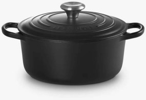 Le Creuset Signature - Pekáč kruhový s poklicí, objem 4,2 l, noir mat 21177240000430