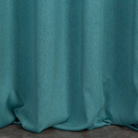 ZATEMŇOVACÍ ZÁVĚS NA PÁSCE CARLO 130X300 CM TMAVĚTYRKYSOVÁ