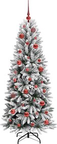 Umělý vánoční stromeček Bílá 150 cm PVC, plast, ocel a PE 3396033