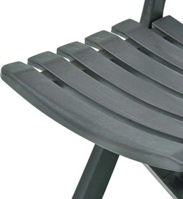 vidaXL Skládací zahradní židle 2 ks plast [48789] Barva: Zelená