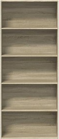 Knihovna dub sonoma 80 x 30 x 189 cm kompozitní dřevo 3314671