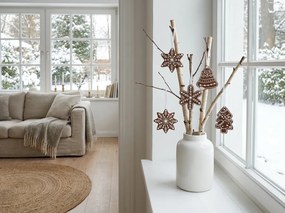 Závěsná vánoční ozdoba CANDY TREE 10 cm, hnědá