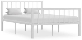 Rám postele bílý kov 120 x 200 cm
