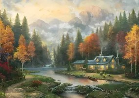 SCHMIDT Puzzle Večer u podzimního jezera / 1000 dílků