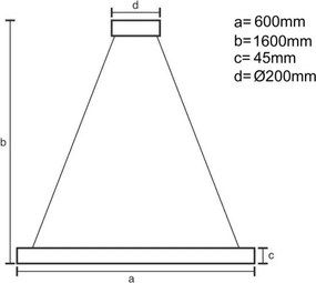 Brilagi-LED Stmívatelný lustr na lanku CIRCLE LED/85W/230V 3000-6500K černá + DO