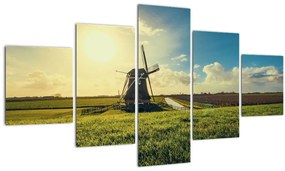 Obraz - Větrný mlýn (125x70 cm)