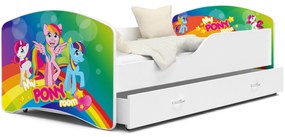 Dětská postel s obrázkem IVAN 160 x 80 cm - PONNY