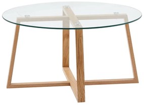 Bruxxi Konferenční stolek Lamaz, 78 cm, dub