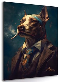 Obraz zvířecí gangster pes Varianta: 80x120