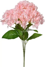 Růžová umělá květina hortenzie Hydrangea - 23*23*45 cm