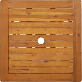 Skládací zahradní stolek 60 x 60 x 75 cm masivní akáciové dřevo 313595