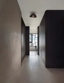 LED černé moderní stropní svítidlo Opsi 40