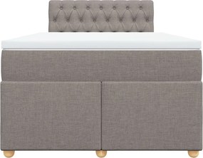 Box spring postel s matrací taupe 120x190 cm textil 3288930