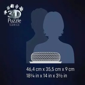 Ravensburger 3D Puzzle Iconics: Allianz Arena (Noční edice) / 216 dílk