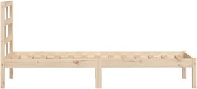Rám postele 75 x 190 cm Small Single masivní dřevo 3101178