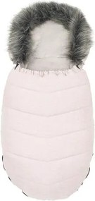 Dětský fusák New Baby s kožíškem dusty pink