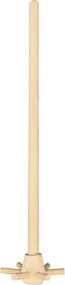 AMADEA Dřevěná metlička, masivní dřevo, délka 21 cm