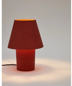 Stolní lampa v terakotové barvě s kovovým stínidlem (výška 30 cm) Canapost – Kave Home